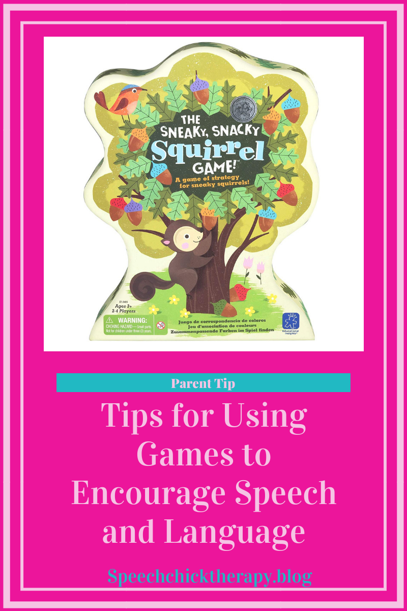 Parent Tip: Using Games to Encourage Speech and Language