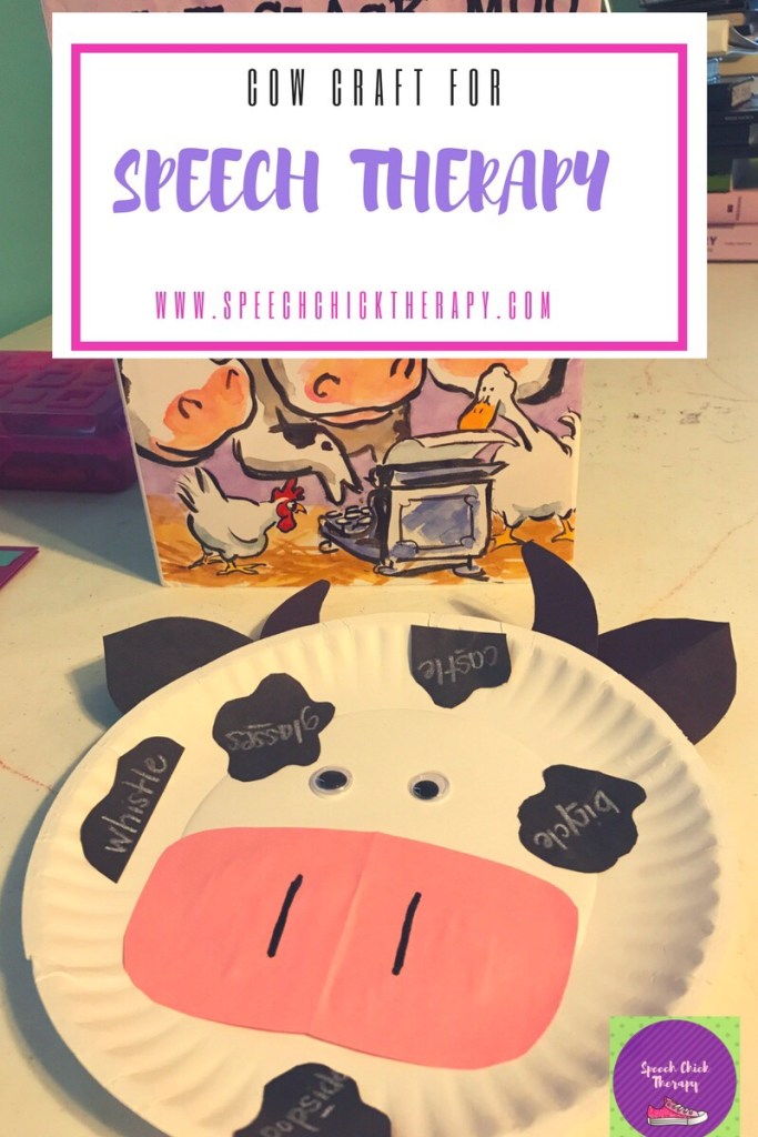 Cow Craft for Speech Therapy