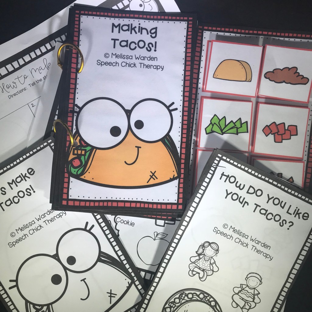 Speech Therapy Theme Review: Tacos!